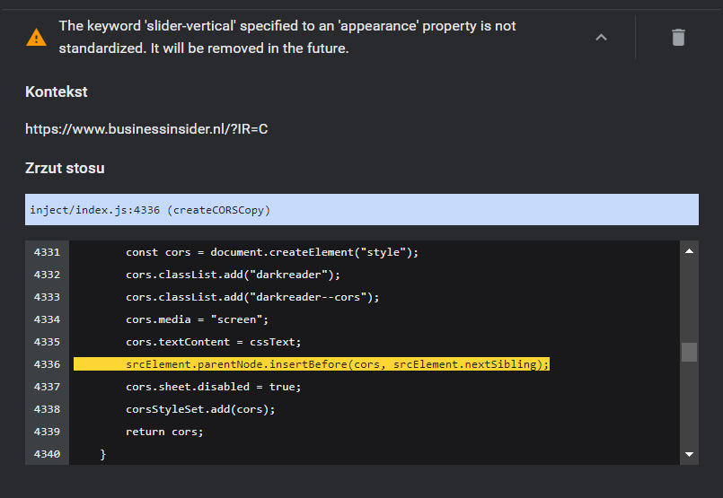 Bug The Keyword Slider Vertical Specified To An Appearance Property Is Not Standardized