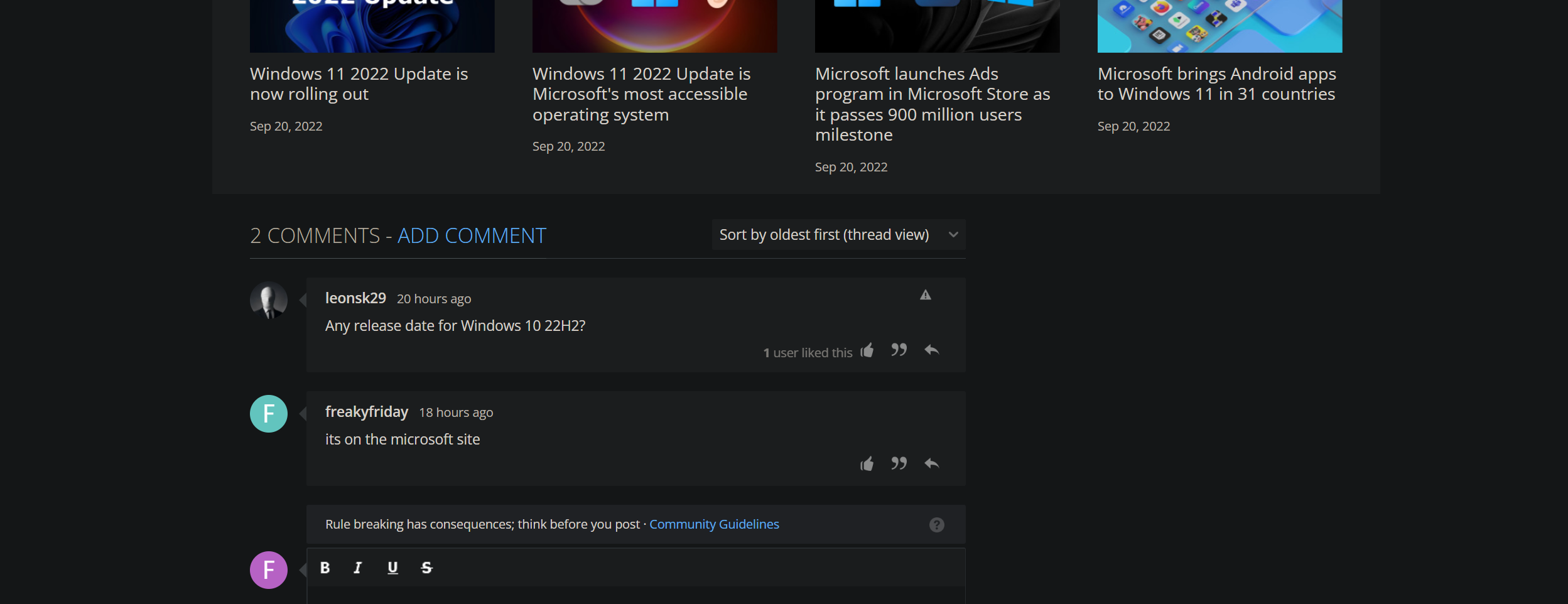 neowin.net comments section fixes by FadeMind · Pull Request #9889 · darkreader/darkreader · GitHub