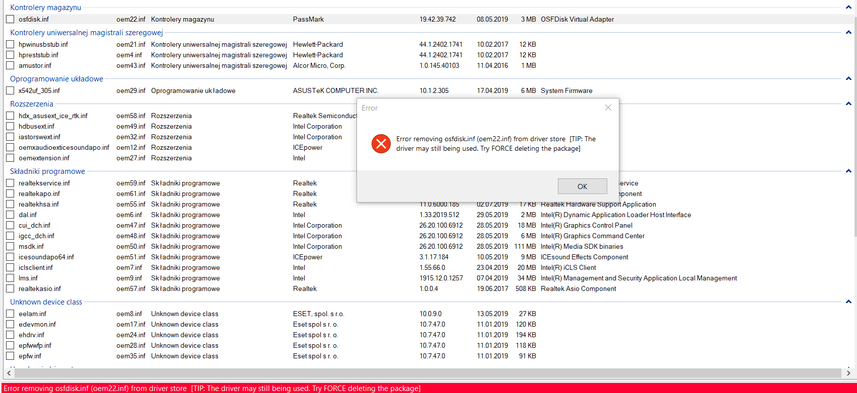 Support for removing Extensions App Devices · Issue #67 · lostindark/DriverStoreExplorer · GitHub