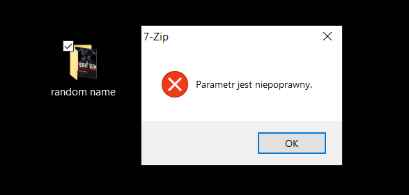 Context Menu Add To Zip Archive Error Parameter Is Not Valid · Issue 125 · Mcmilk7 Zip Zstd