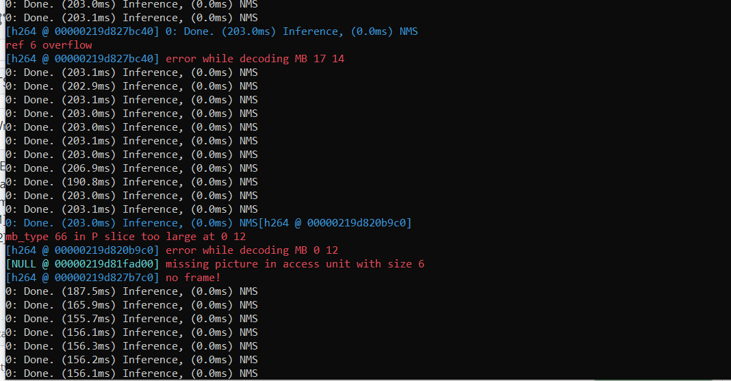 RTSP Streaming gives Black Screen · Issue #1492 · WongKinYiu/yolov7 · GitHub