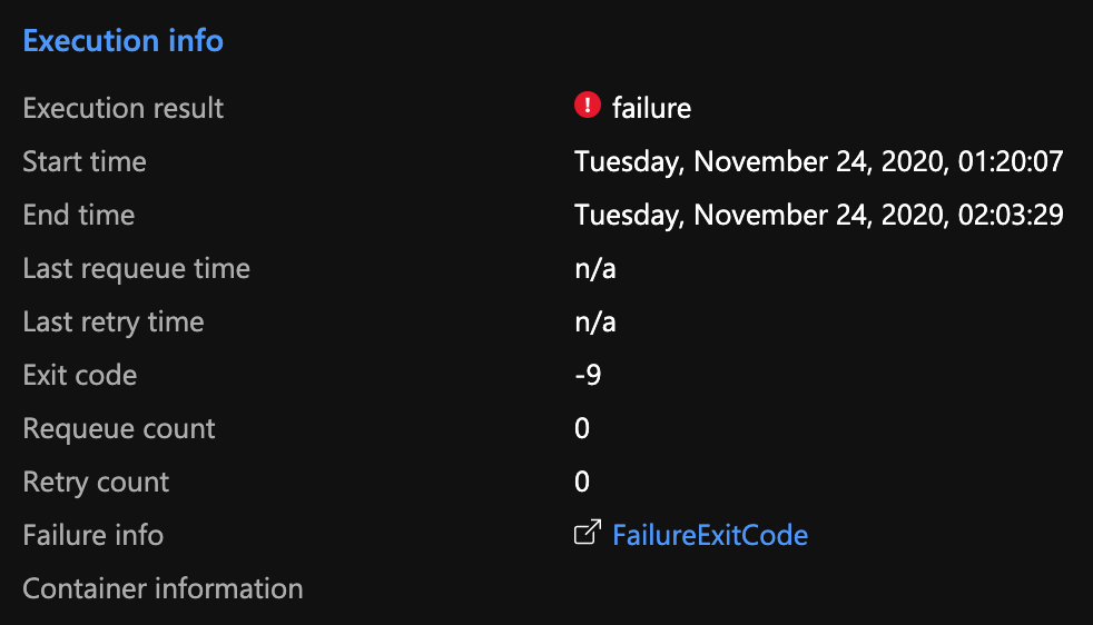 Task failure with -9 exit code... · Issue #101 · Azure/Batch · GitHub