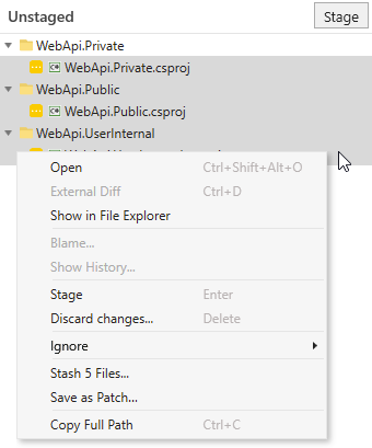 [Bug] Stash X Files... in context menu counts folders as files · Issue #1020 · fork-dev ...