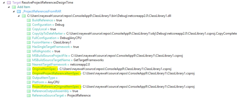 OriginalItemSpec metadata incorrect on project references · Issue #2649 · dotnet/msbuild · GitHub