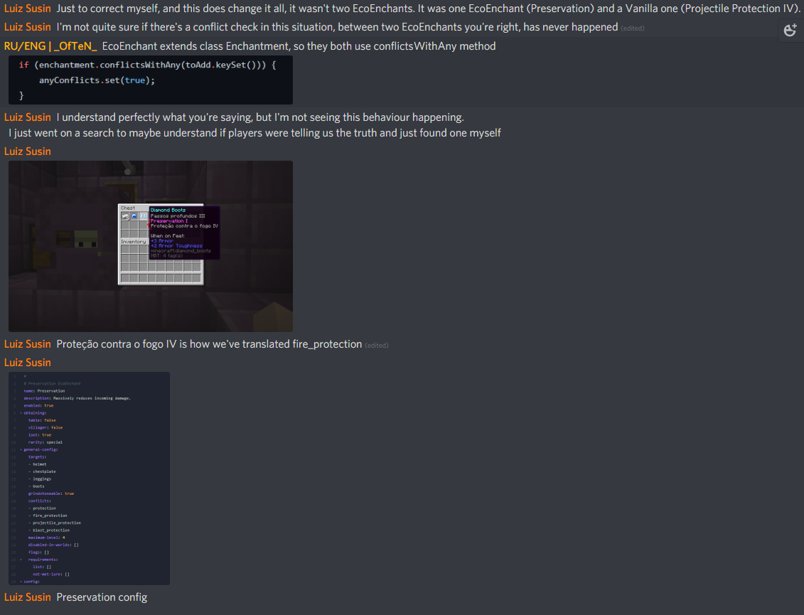 Preservation Enchant Issues · Issue #126 · Auxilor/EcoEnchants · GitHub