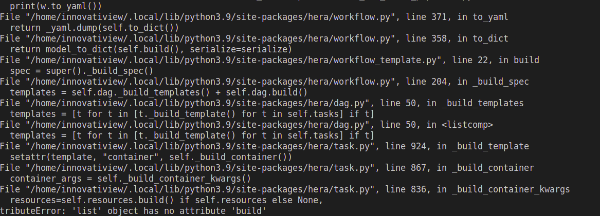 Issue while specifying resources in task · Issue #358 · argoproj-labs/hera · GitHub