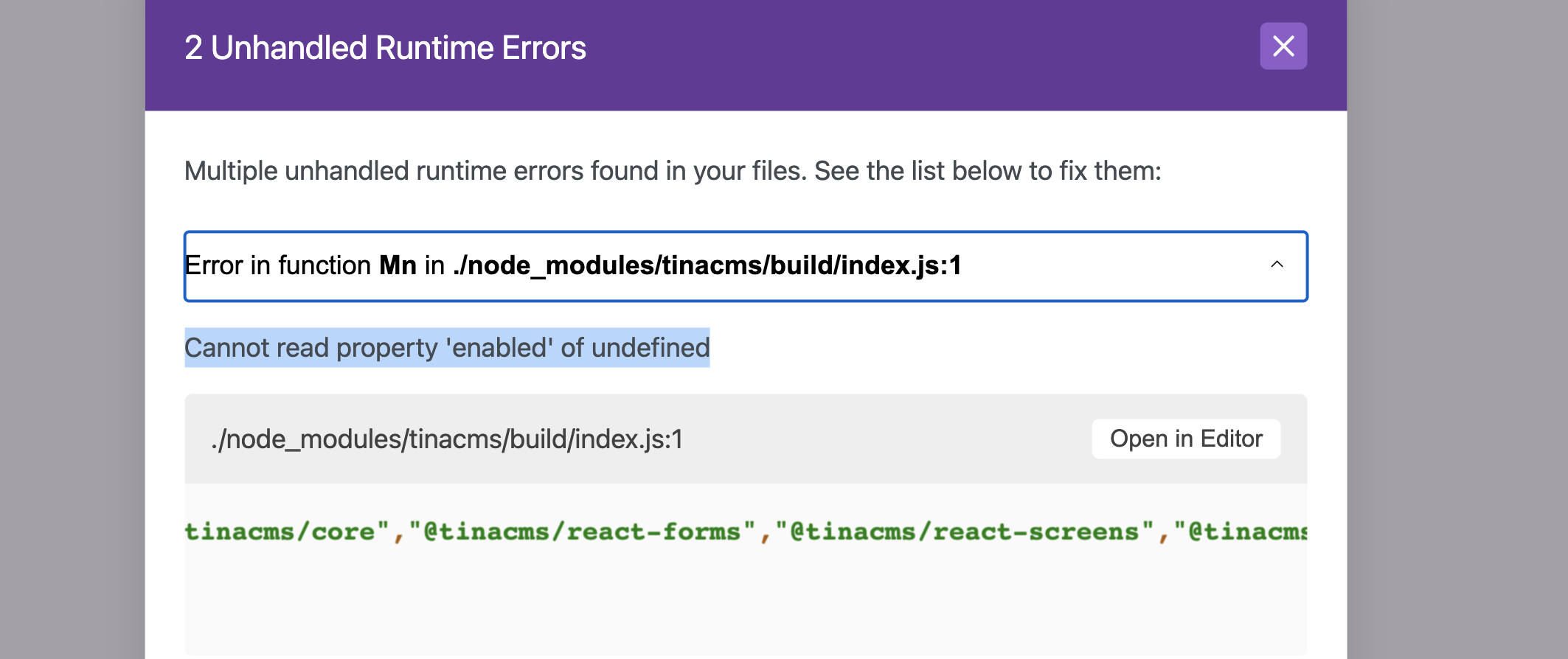 gatsby-plugin-tinacms: support Gatsby v3 · Issue #1763 · tinacms/tinacms · GitHub