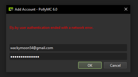 Ely.by user authentication ended with a network error · Issue #46 · fn2006/PollyMC · GitHub