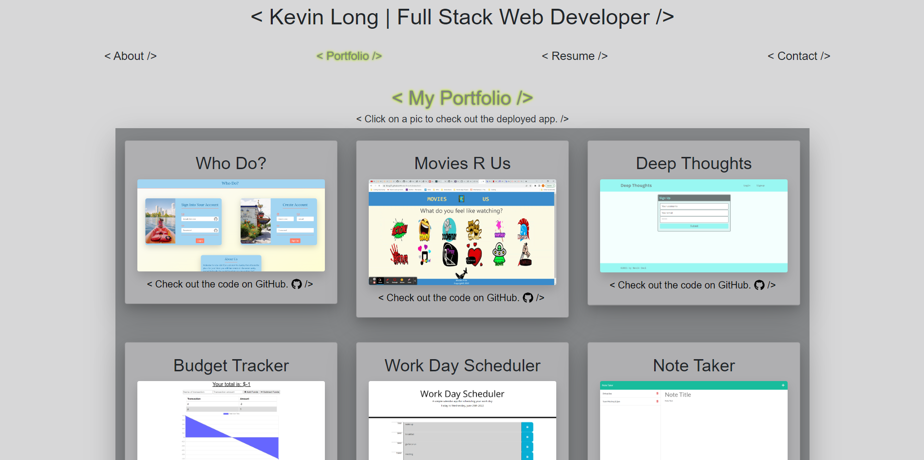 GitHub - KLong75/klong-web-developer-portfolio: A single page REACT application built to ...