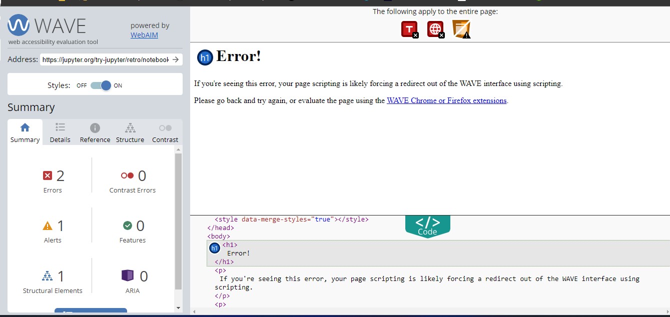 Accessibility: try-retro-notebooks · Issue #75 · jupyterhub/outreachy · GitHub