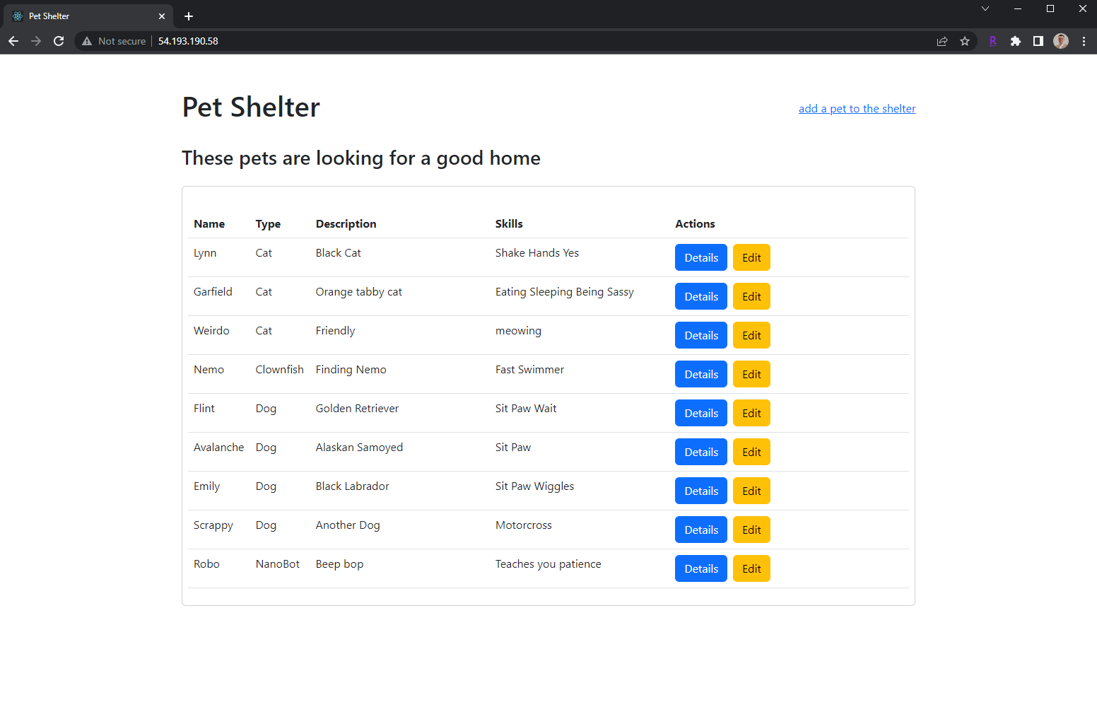 GitHub - joshuabecker91/petshelter: Pet Shelter | Full Stack Application w/CRUD using React ...