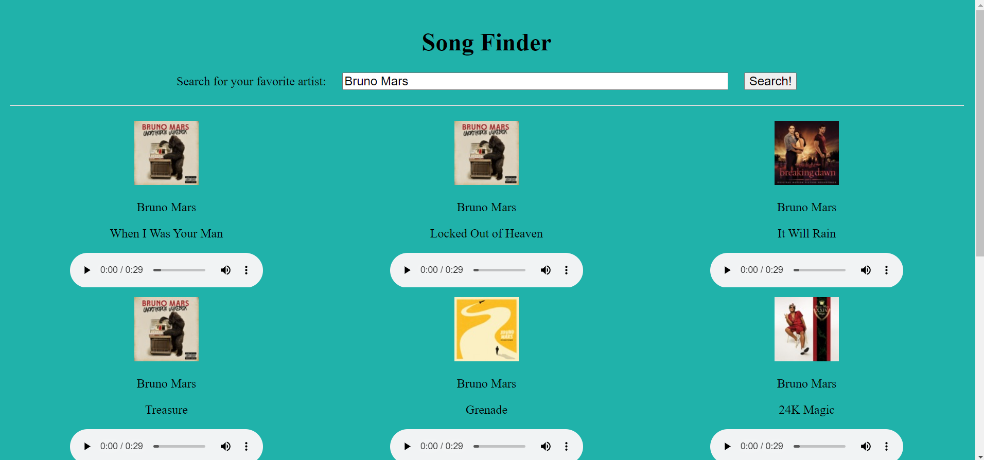 GitHub - GandiBintang/SongFinder: Song Finder Website by using HTML, CSS, JavaScript and API