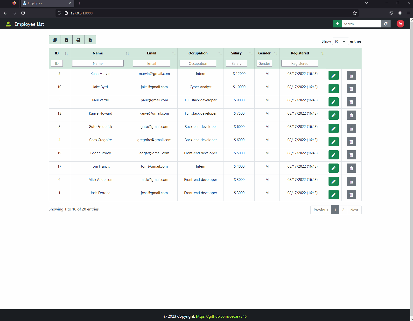 GitHub - oscar7845/Django-Datatable: Crud Application for Employee Management using Django ...