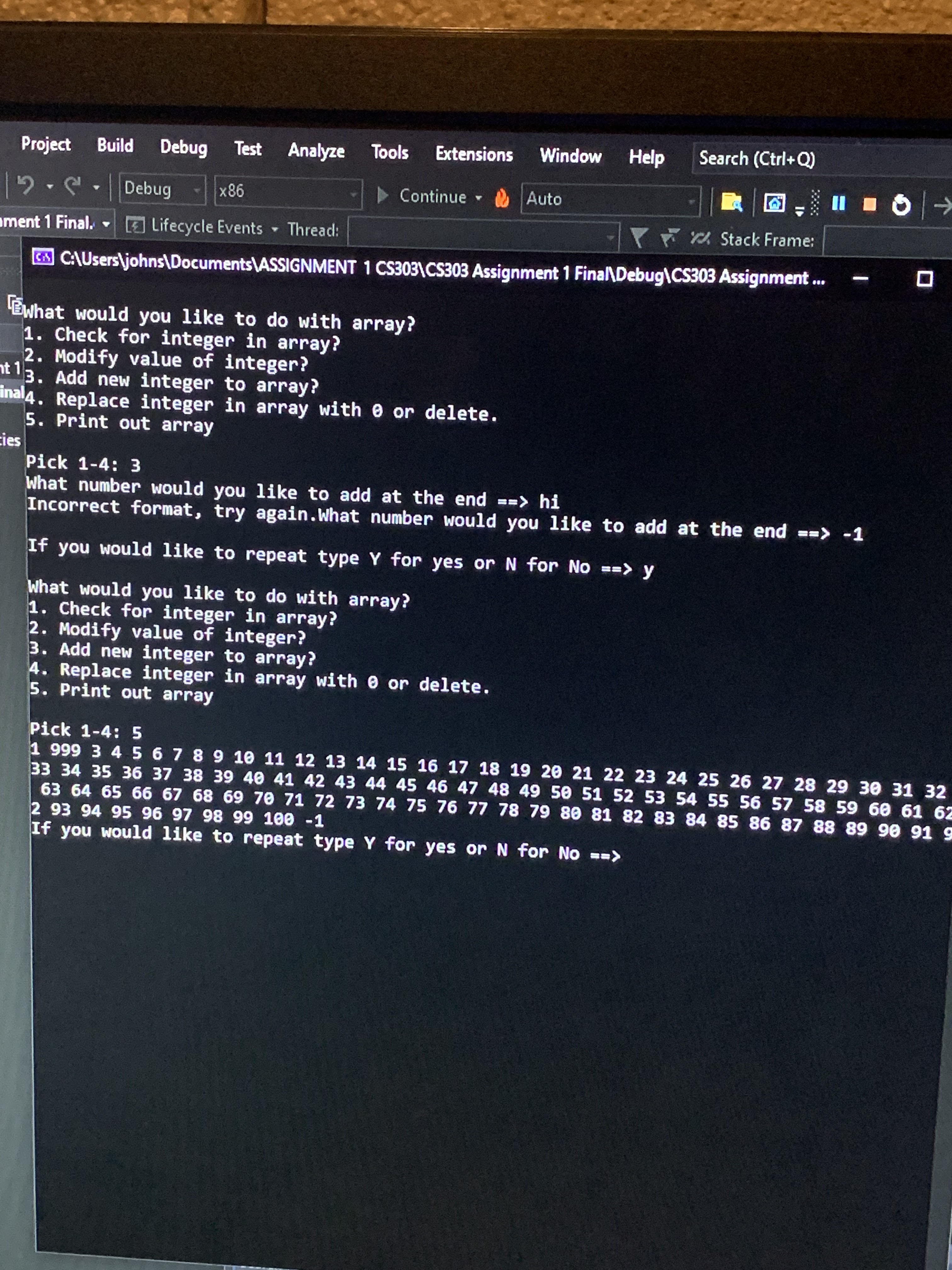 GitHub - JohnGarciaS/CS303-Assignment-1-Final