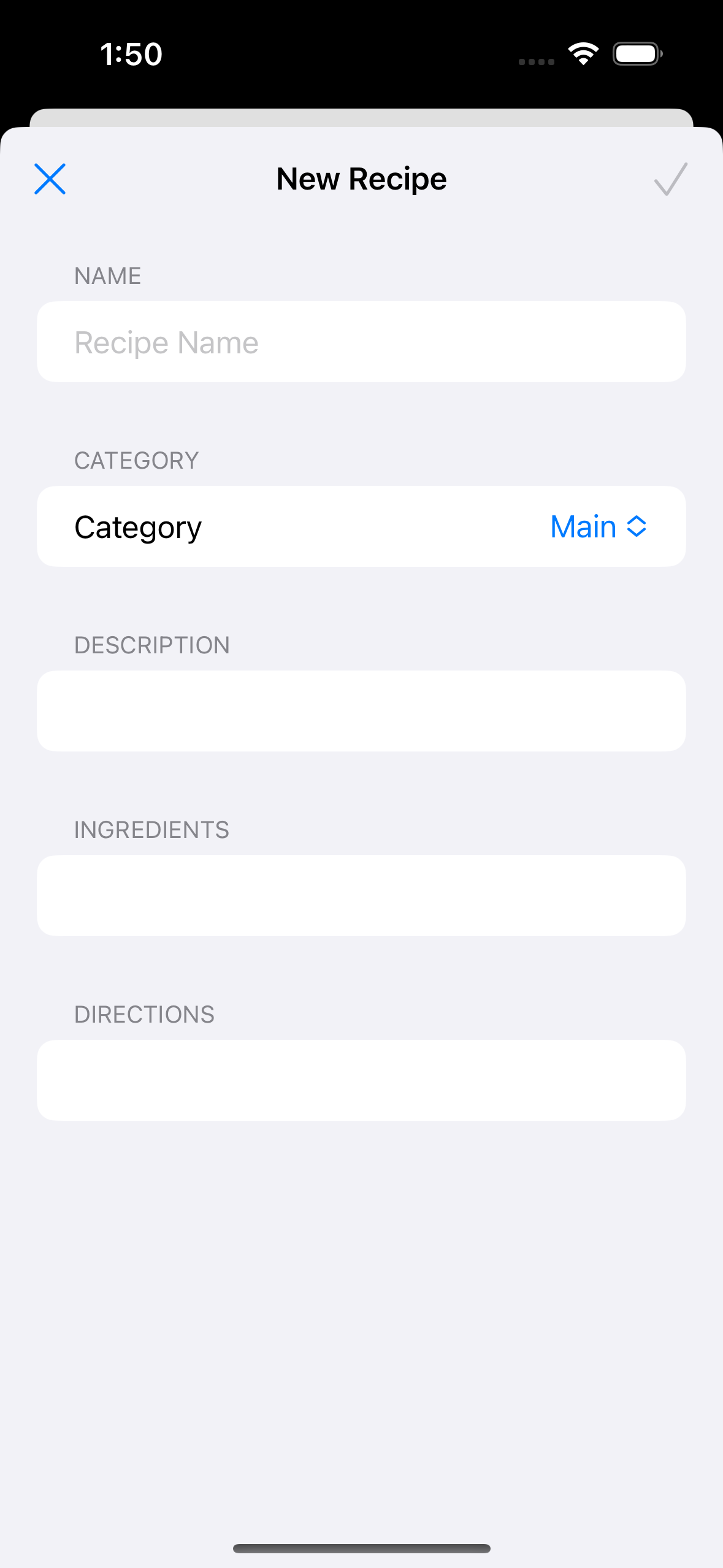 GitHub - izakbunda/Recipe-App: Simple recipe app made with Swift. With navigation, pages, and ...