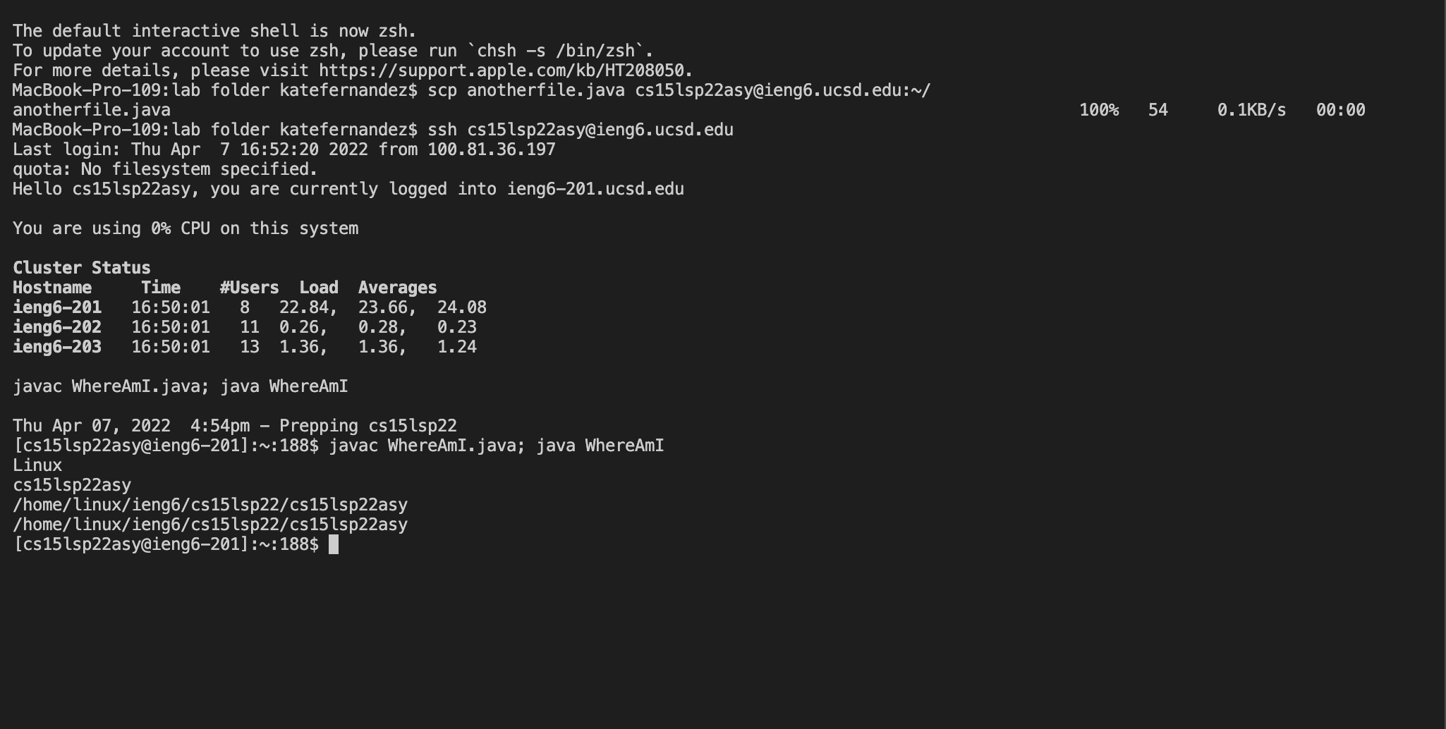 Remote Access (Week 2 Lab Report) | cse15l-lab-reports