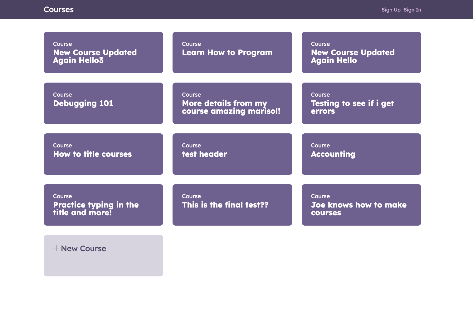 GitHub - tamarabuilds/fullstack-app-react-and-rest-api: Unit 10 project for the Full Stack ...