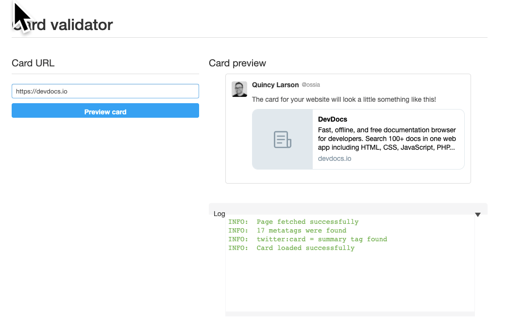 DevDocs does not have a properly configured Twitter Image meta tag · Issue #1527 · freeCodeCamp ...