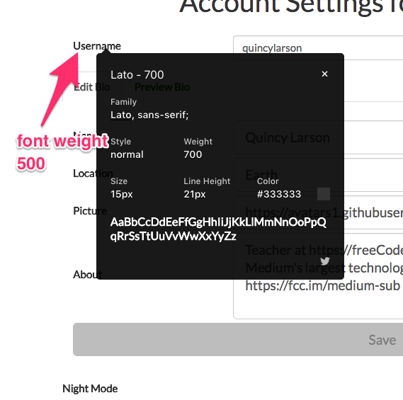 Fix font weights on welcome page and settings · Issue #17305 · freeCodeCamp/freeCodeCamp · GitHub