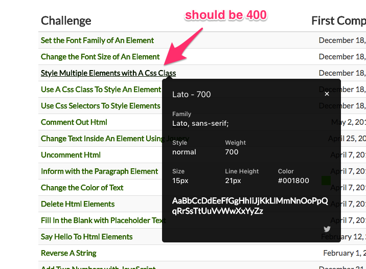 Fix Font Weights On Welcome Page And Settings · Issue 17305 · Freecodecamp Freecodecamp · Github