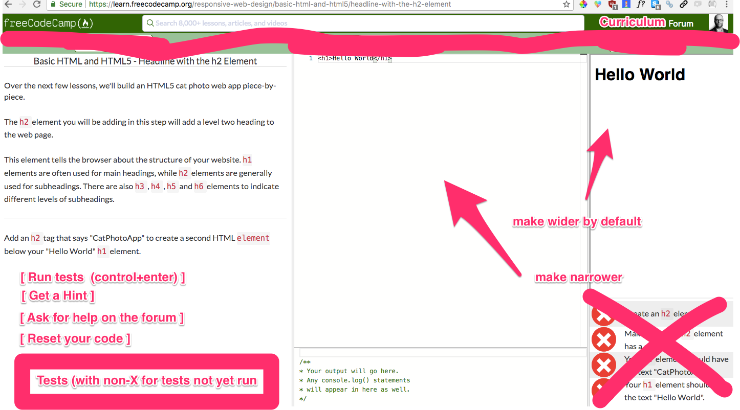Simplified Learn UI · Issue #17313 · freeCodeCamp/freeCodeCamp · GitHub