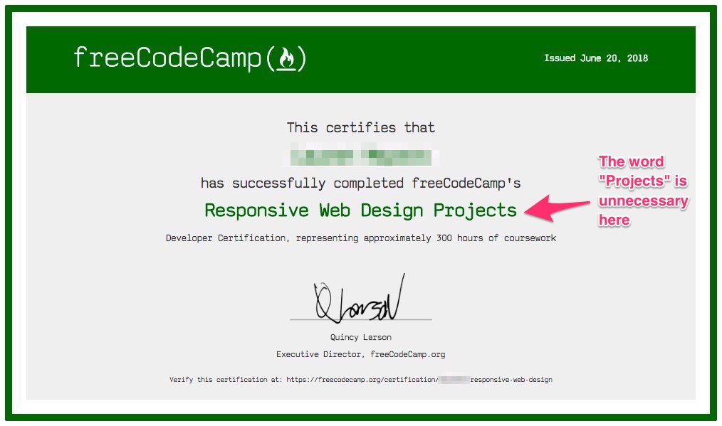 Certification views have an unnecessary "projects" word in them · Issue #17667 · freeCodeCamp ...