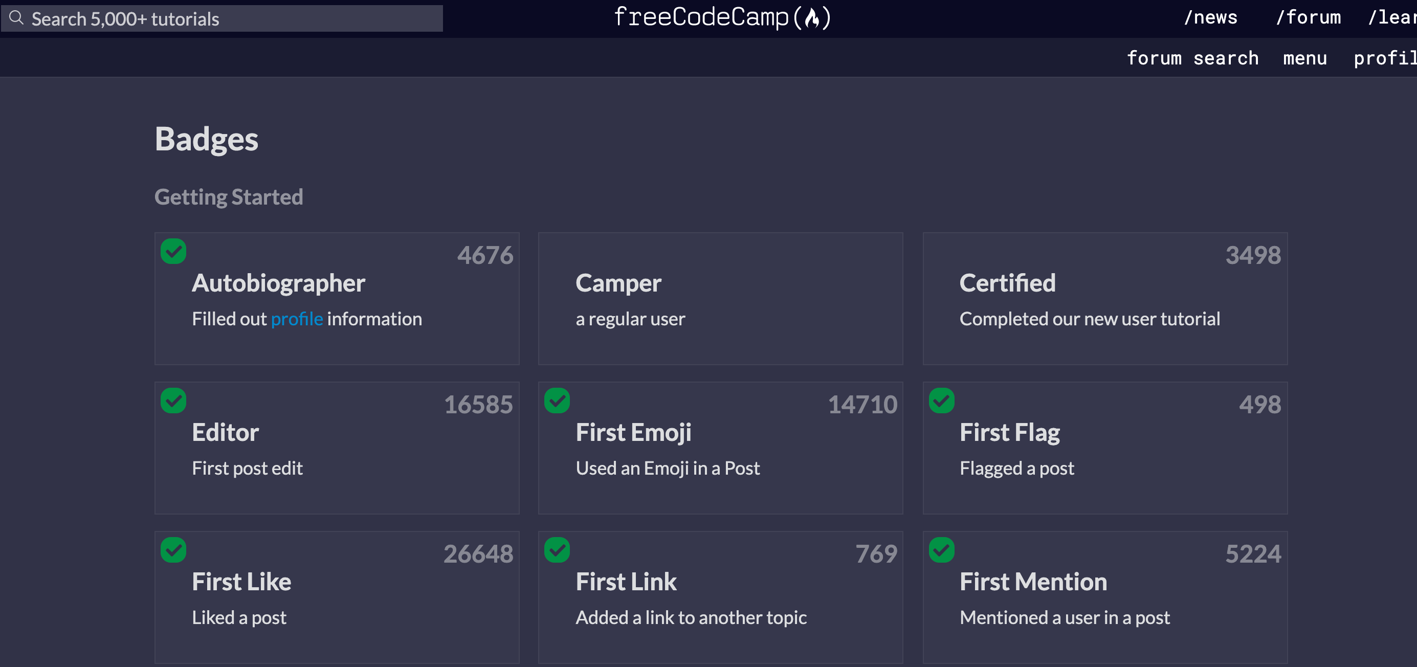 Forum badge images aren't showing up · Issue #38265 · freeCodeCamp/freeCodeCamp · GitHub
