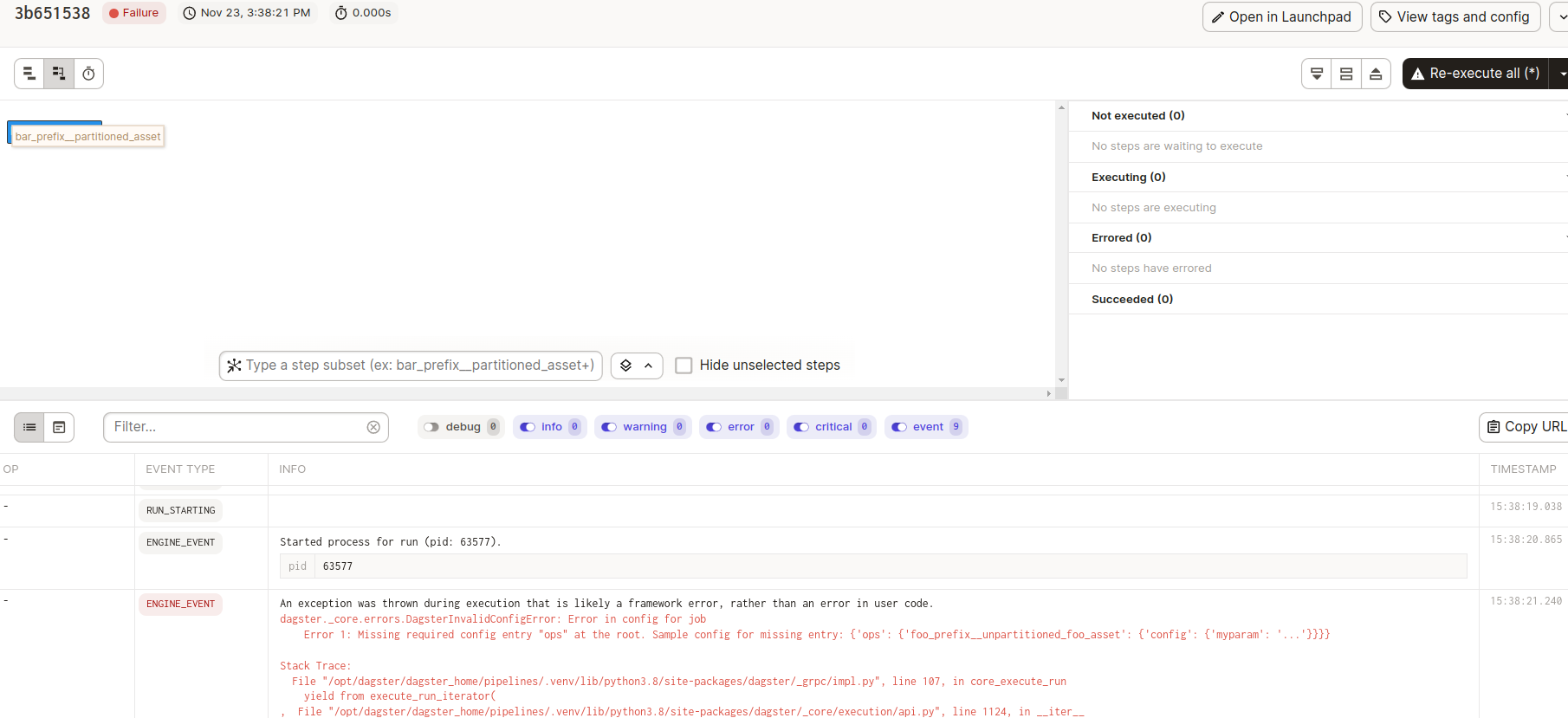 Run backfill crashed if any another asset in repo has config_schema · Issue #10707 · dagster-io ...