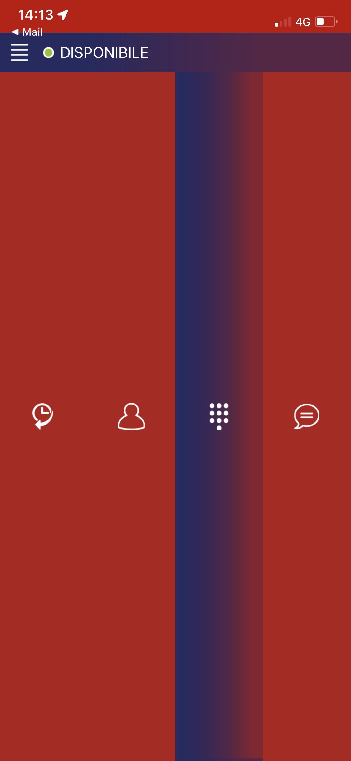 View distorted and covering all the screen after receiving a call with ...