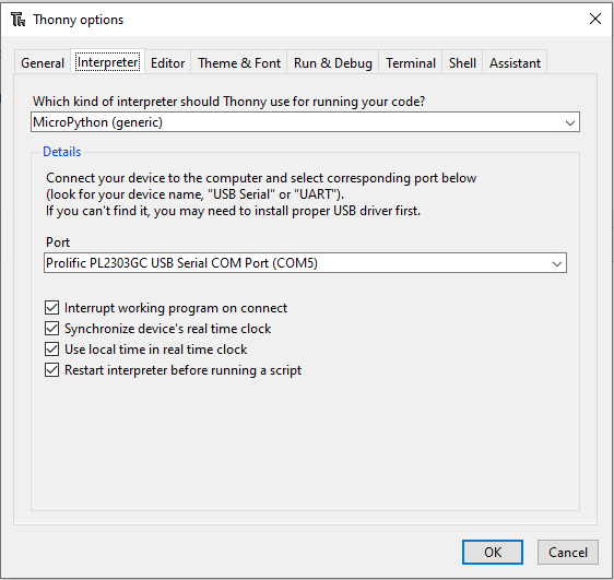 Thonny IDE compatibility · Issue #8 · ambiot/ambd_micropython · GitHub