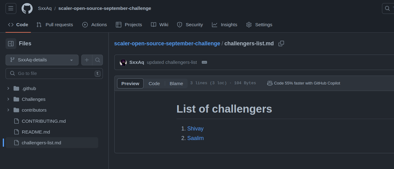 Challenge : Saalim Aqueel · Issue #112 · scaleracademy/scaler-open-source-september-challenge ...
