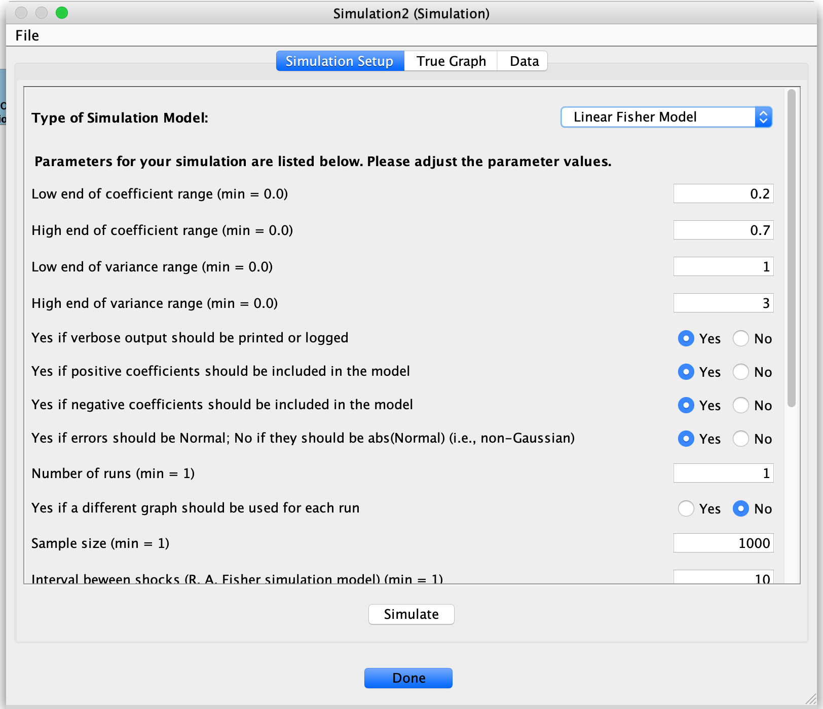 Simulation doesn't remember type if external graph changes. · Issue #1114 · cmu-phil/tetrad · GitHub
