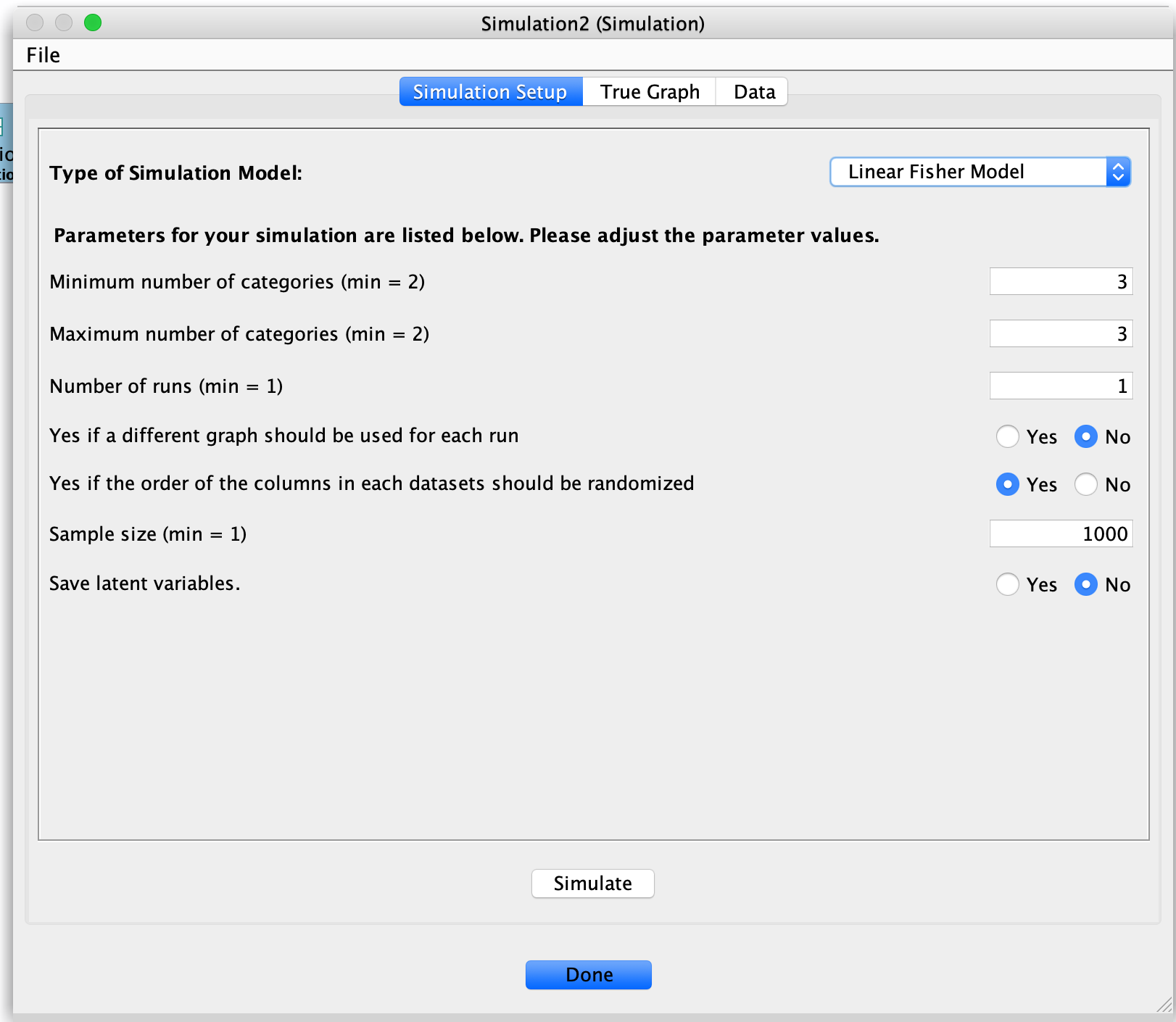 Simulation doesn't remember type if external graph changes. · Issue #1114 · cmu-phil/tetrad · GitHub