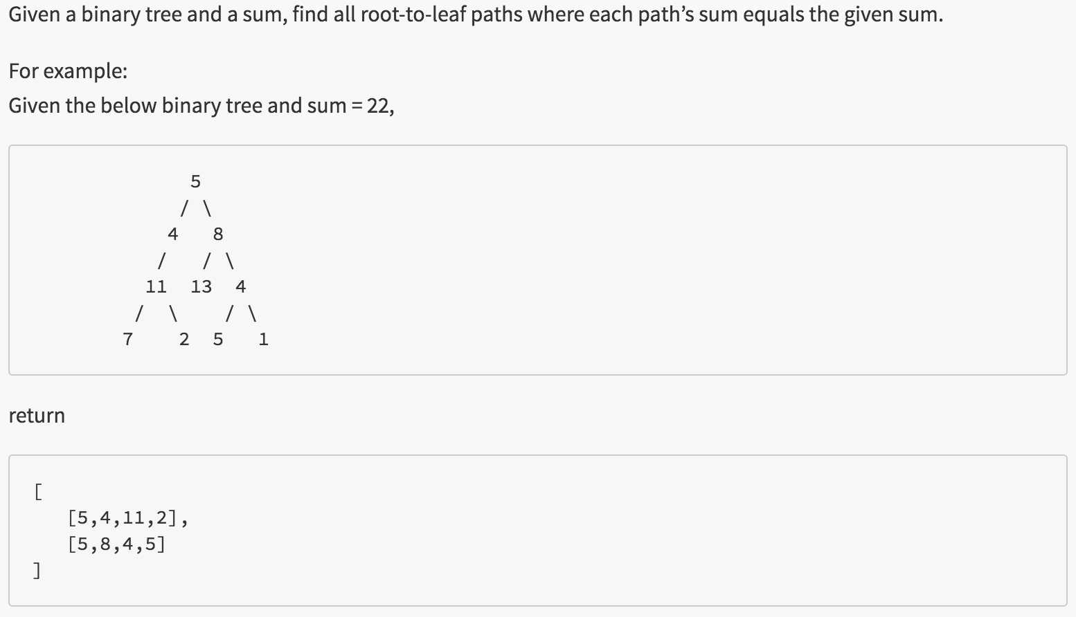 InterviewBit : Root to Leaf Paths With Sum · Issue #159 · congr/world · GitHub