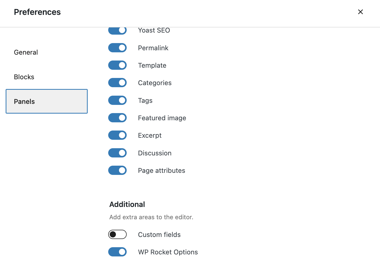 Panels disappeared from wordpress page preferences · Issue #278 · bootscore/bootscore · GitHub