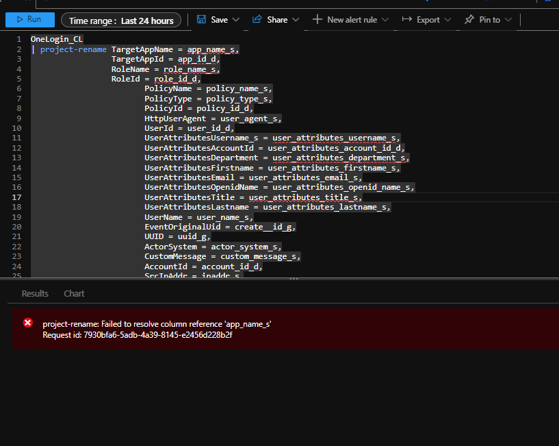 OneLogin Parser for Connector - OneLogin · Issue #9060 · Azure/Azure-Sentinel · GitHub