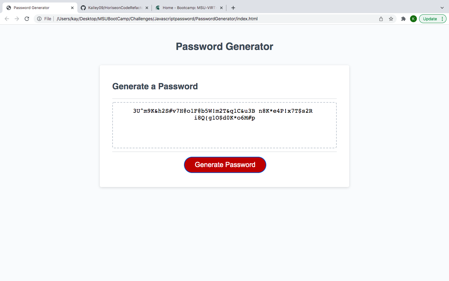 GitHub - Kailey09/PasswordGenerator