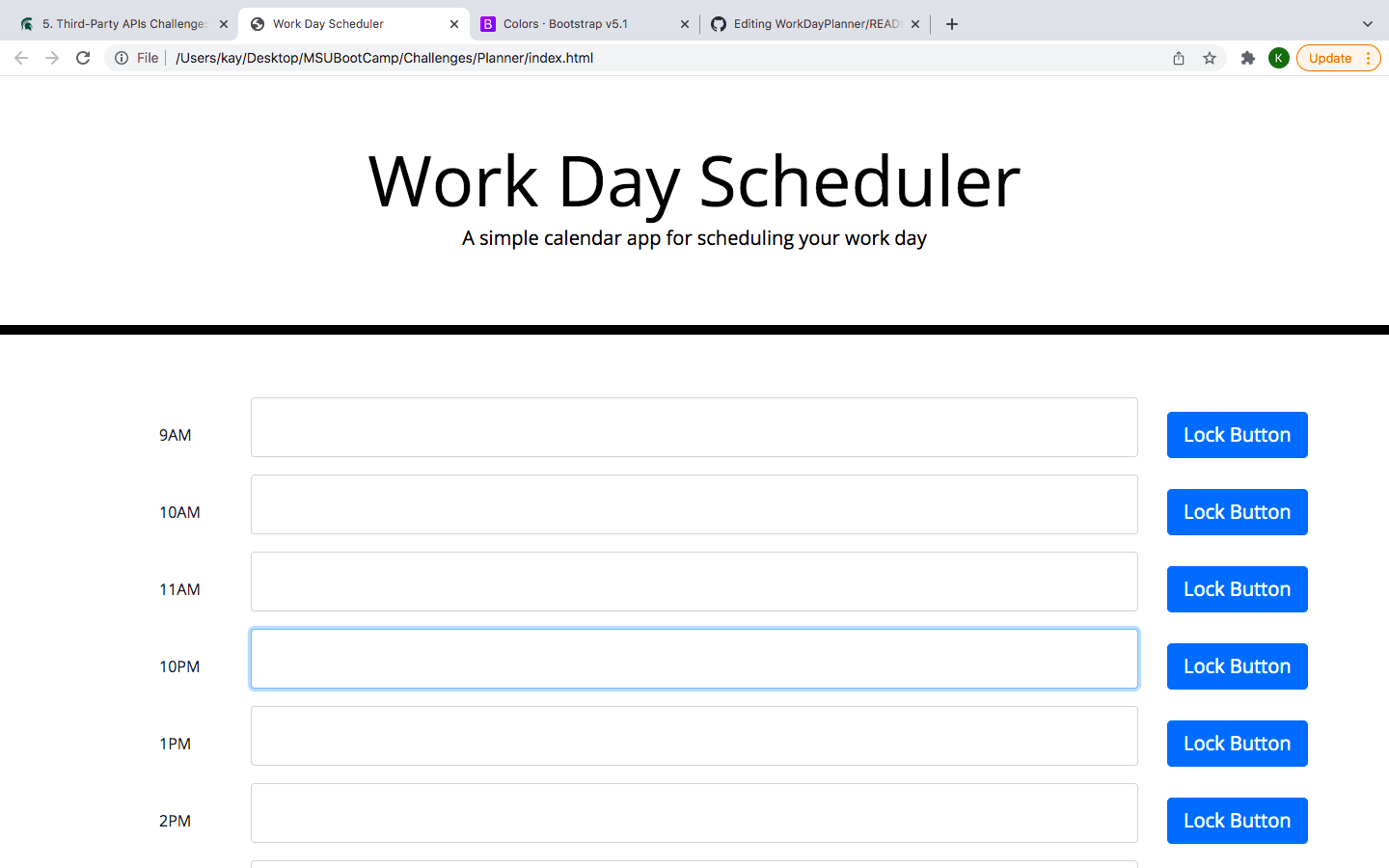 GitHub - Kailey09/WorkDayPlanner