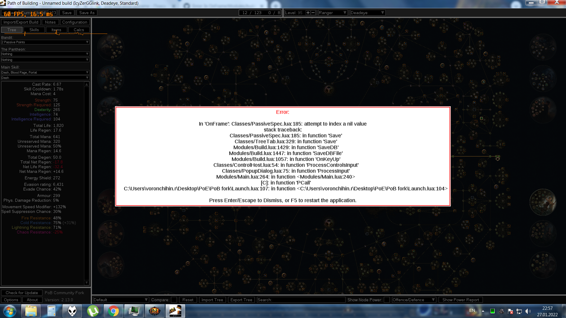 Crash after importing existing character · Issue #3967 ...