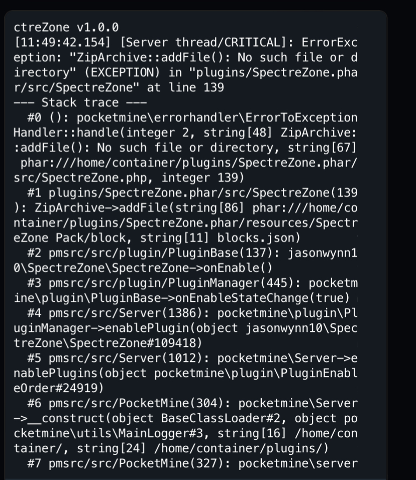 Crash · Issue #2 · jasonw4331/SpectreZone · GitHub