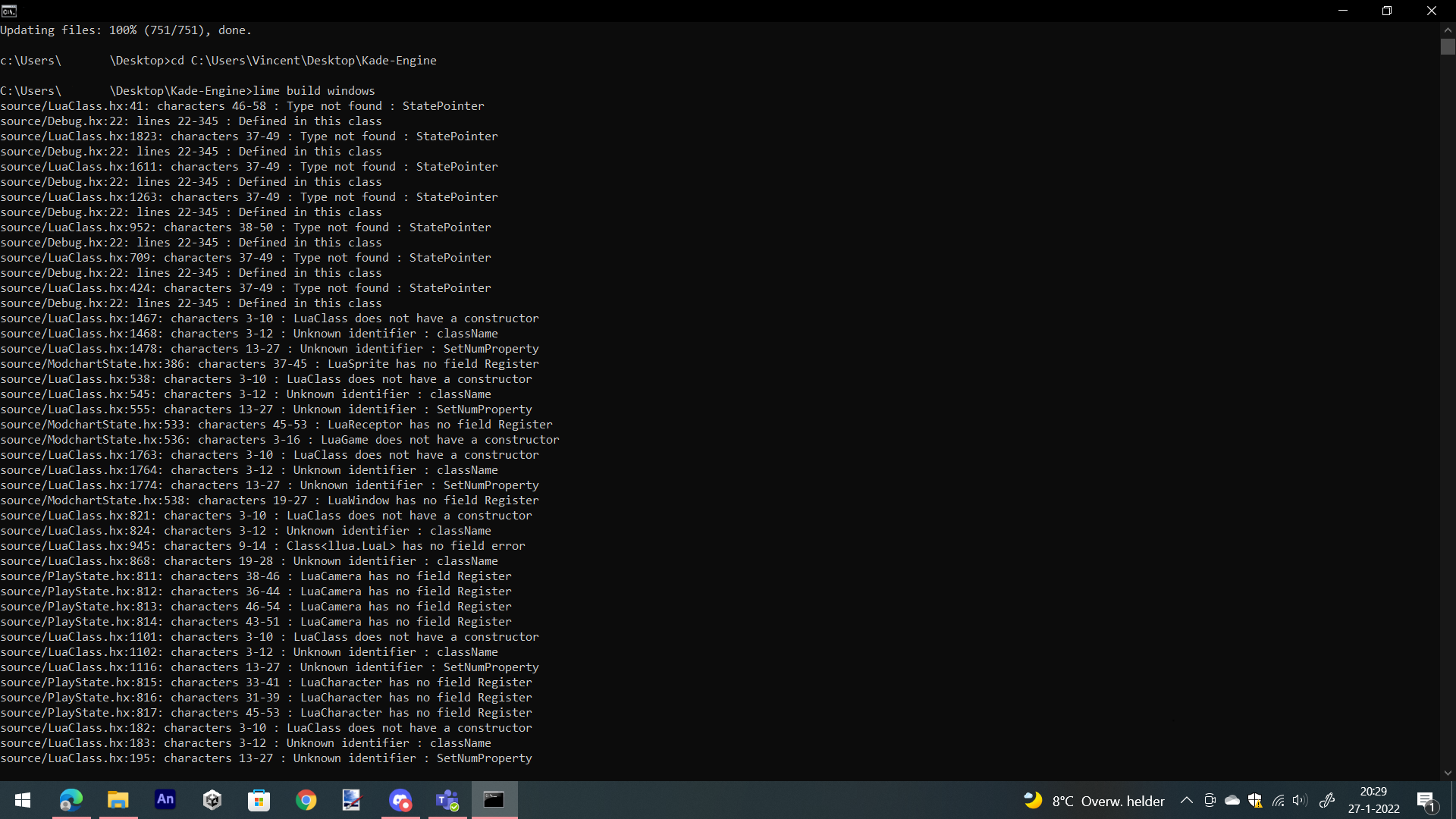 Kade_engine.EXE not building · Issue #2827 · KadeArchive/Kade-Engine · GitHub