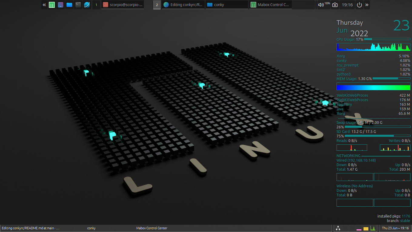 GitHub - AjGaht/conkyrc: conky config for awespme conky theme