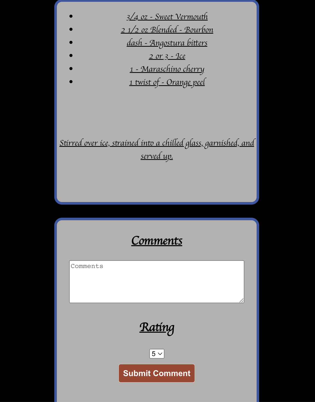 GitHub - smansfield5/cocktail-recipes