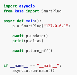 Help needed - awaiting game · Issue #179 · python-kasa/python-kasa · GitHub