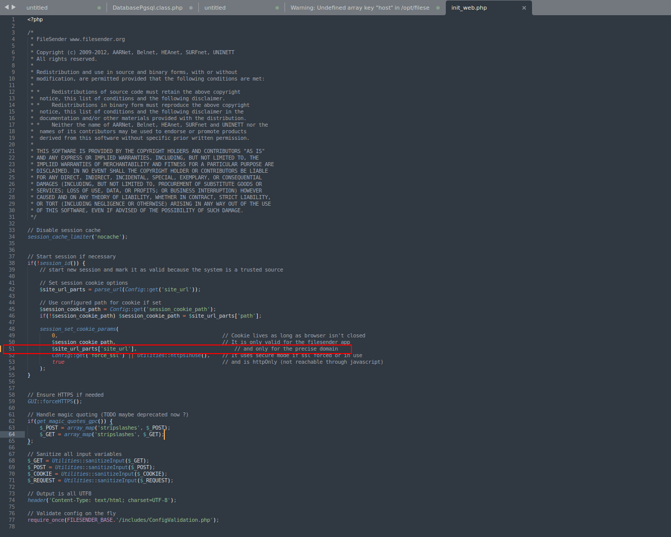 FileSender, I have a clean set-up, but I have a white page coming up · Issue #1299 · filesender ...