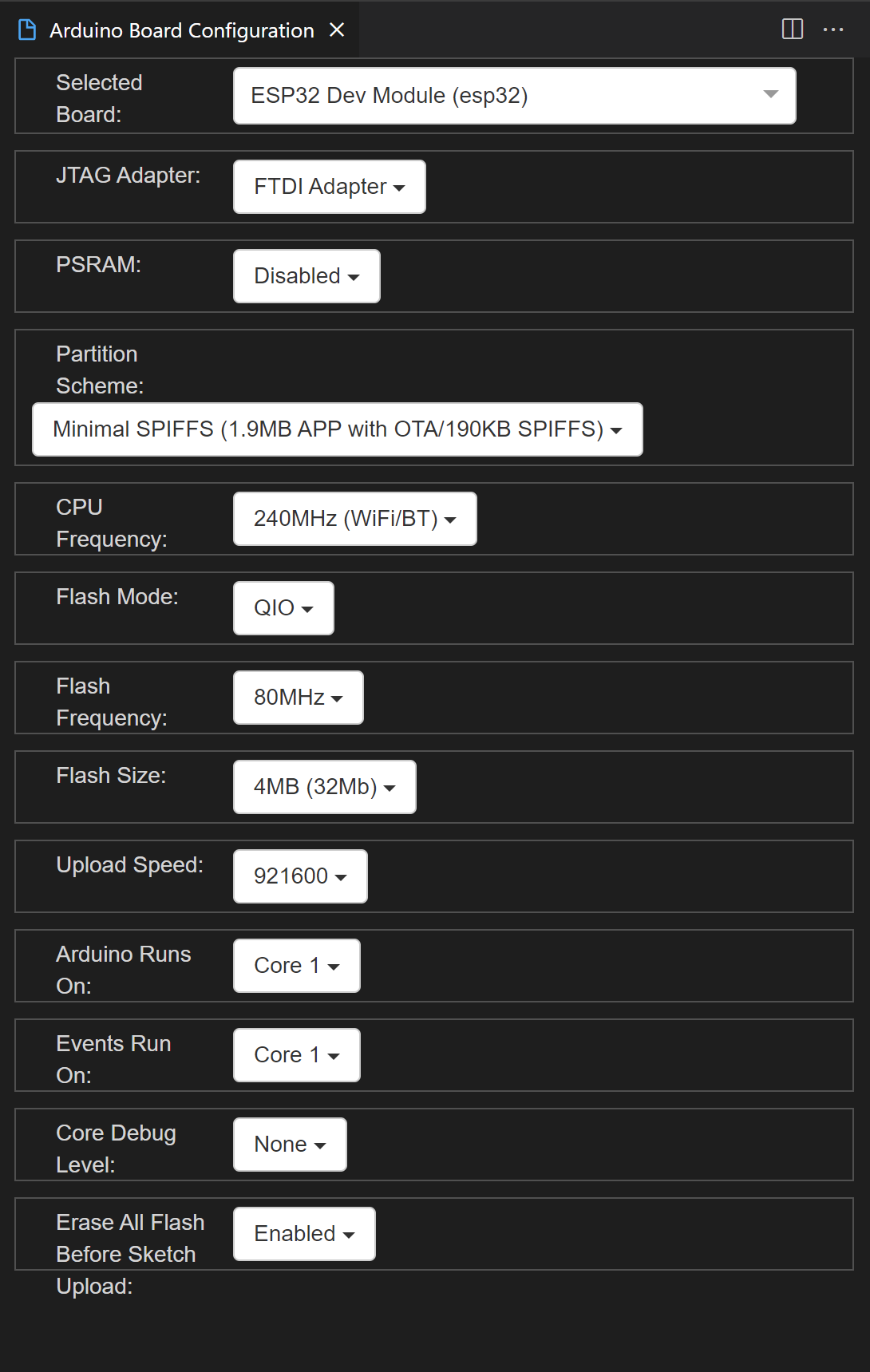 Arduino Ide Tools Menu Documentation · Issue 7724 · Espressifarduino Esp32 · Github 