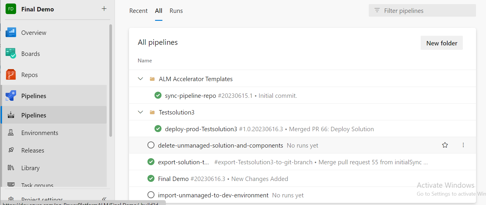 Alm Accelerator Bug Deploy Pipelines Not Getting Installed In All Projects · Issue 5876 