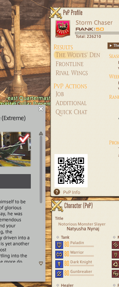 'PvP Profile' and 'Character (PvP)' Windows Not Styled · Issue #111 · skotlex/ffxiv-material-ui ...