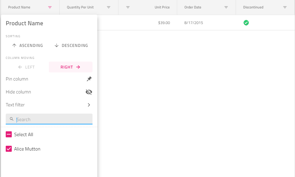 Not able to change filter option in excel style filter. · Issue #4347 · IgniteUI/igniteui ...