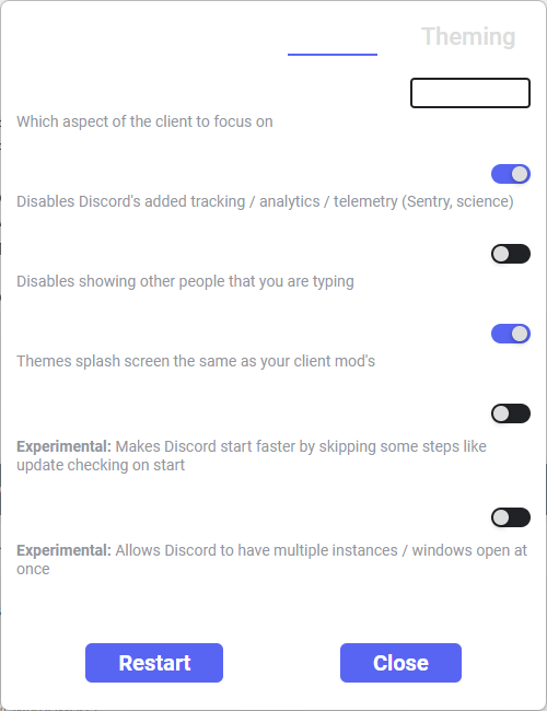 OpenAsar config window is broken when light mode is turned on · Issue #92 · GooseMod/OpenAsar ...